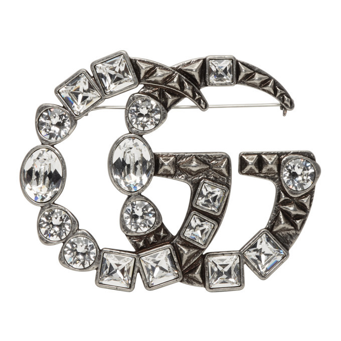 Gucci Silver Marmont Brooch Gucci