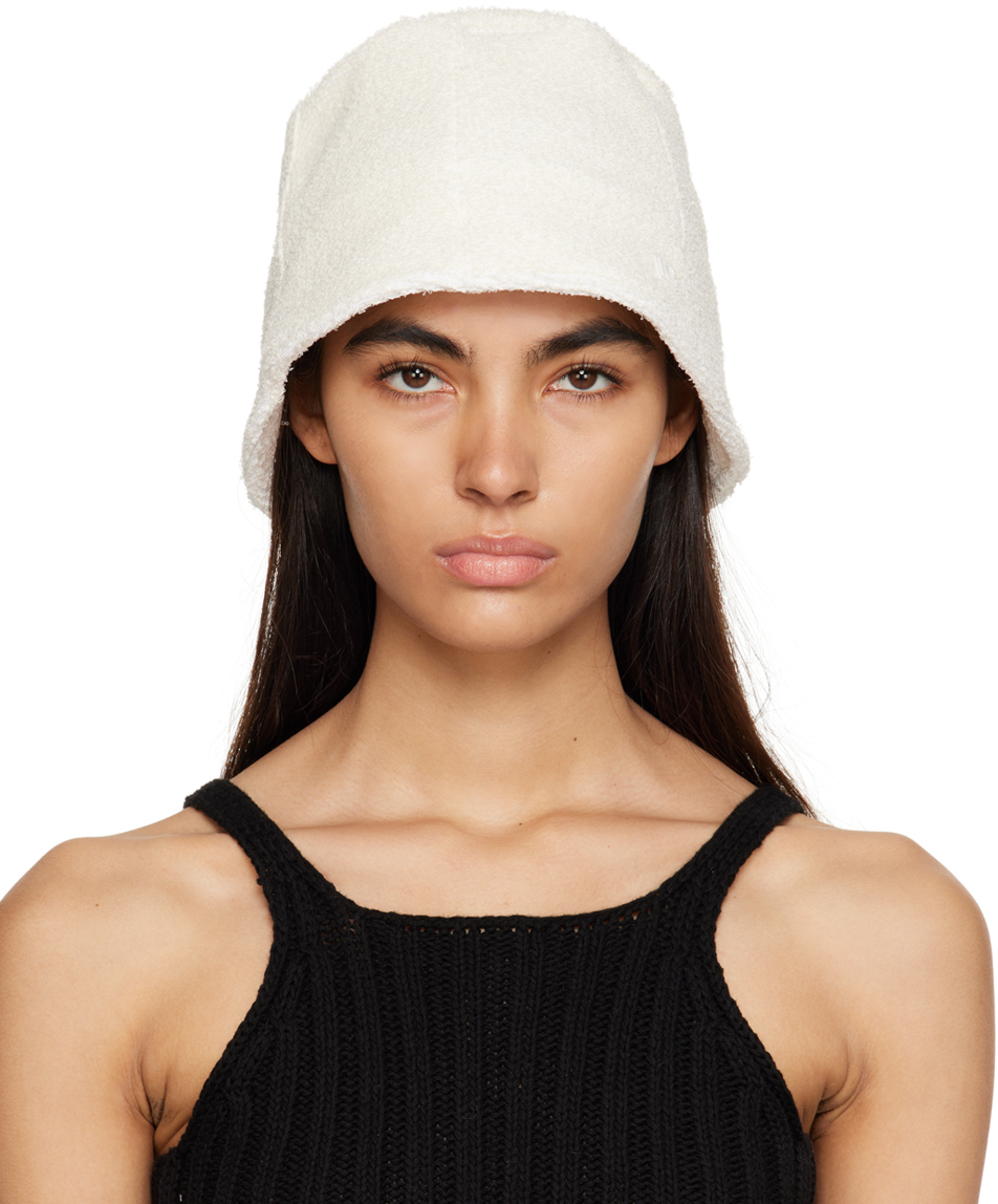 LOW CLASSIC Off-White Fluffy Bucket Hat Low Classic
