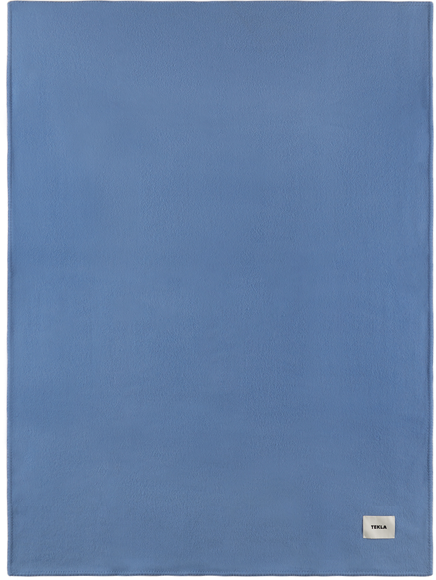 Tekla Blue Pure Wool Blanket Tekla Fabrics