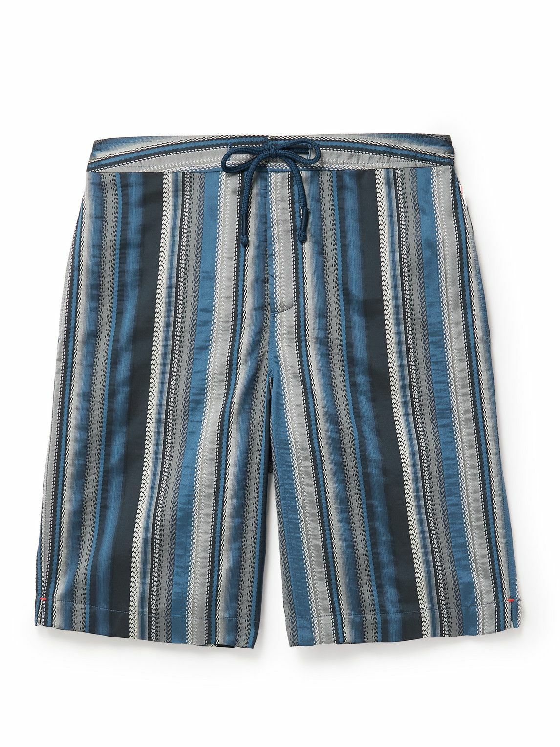 Orlebar Brown - Mastiff Long-Length Striped Swim Shorts - Blue Orlebar ...