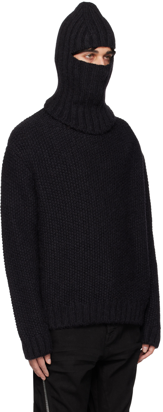 Givenchy Black Balaclava Sweater Givenchy