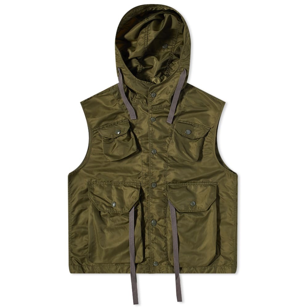 Engineered Garments Men's Field Vest in Olive Engineered Garments
