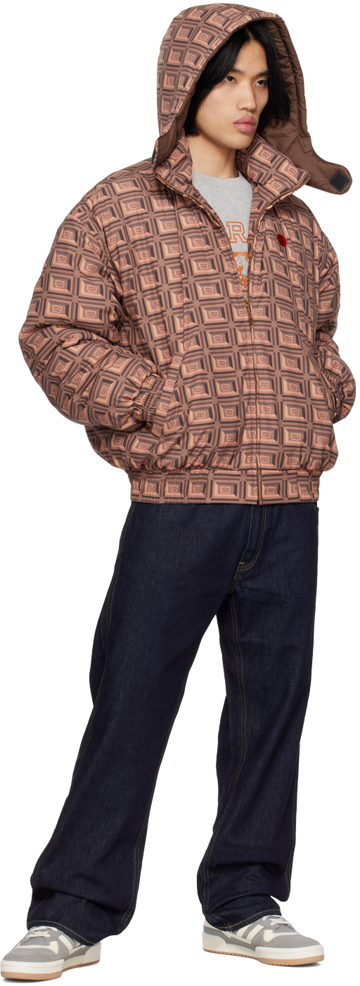 ICECREAM Brown Chocolate Bomber Jacket ICECREAM