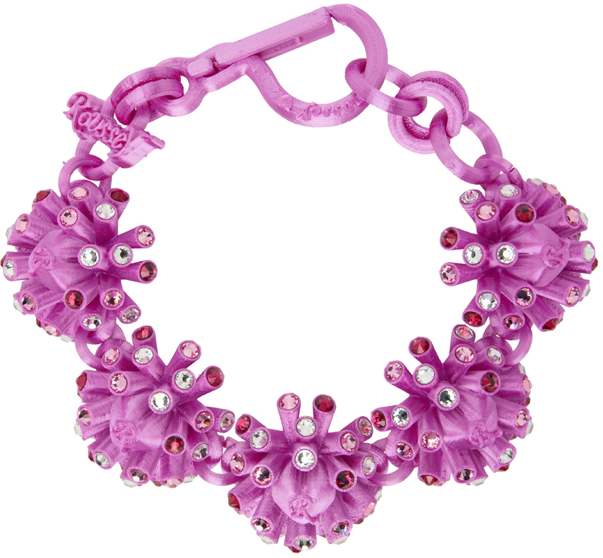 Roussey SSENSE Exclusive Purple 3D-Printed Date Choker