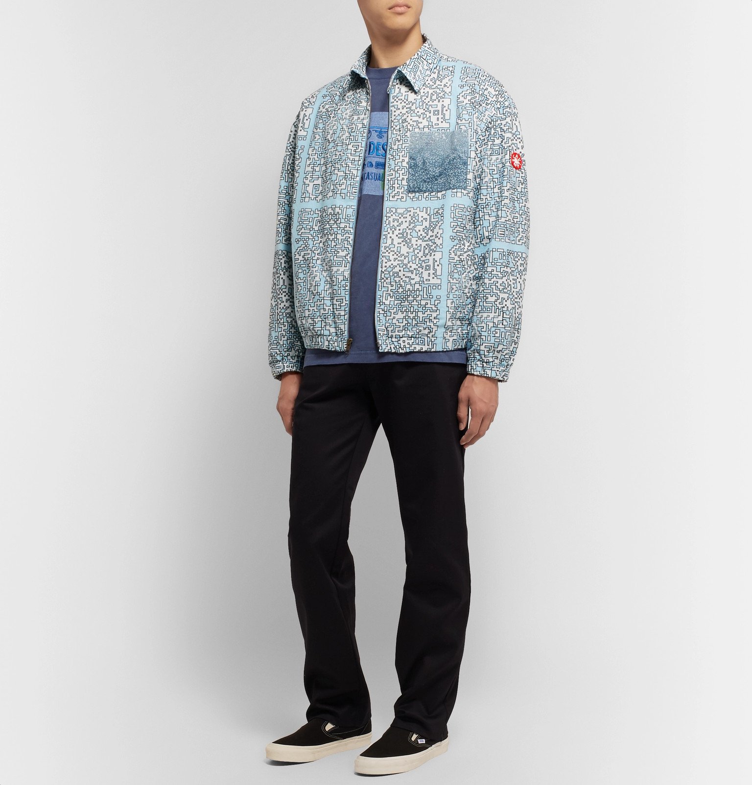 Cav Empt - Noise Printed Brushed-Cotton Jacket - Blue Cav Empt