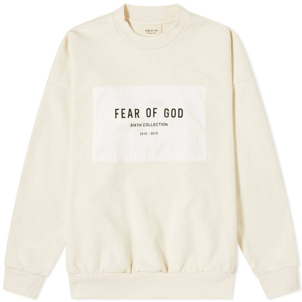 Fear of God Patch Logo Crew Sweat Fear Of God