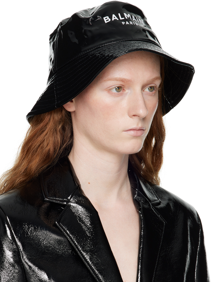 Balmain Black Logo Bucket Hat Balmain