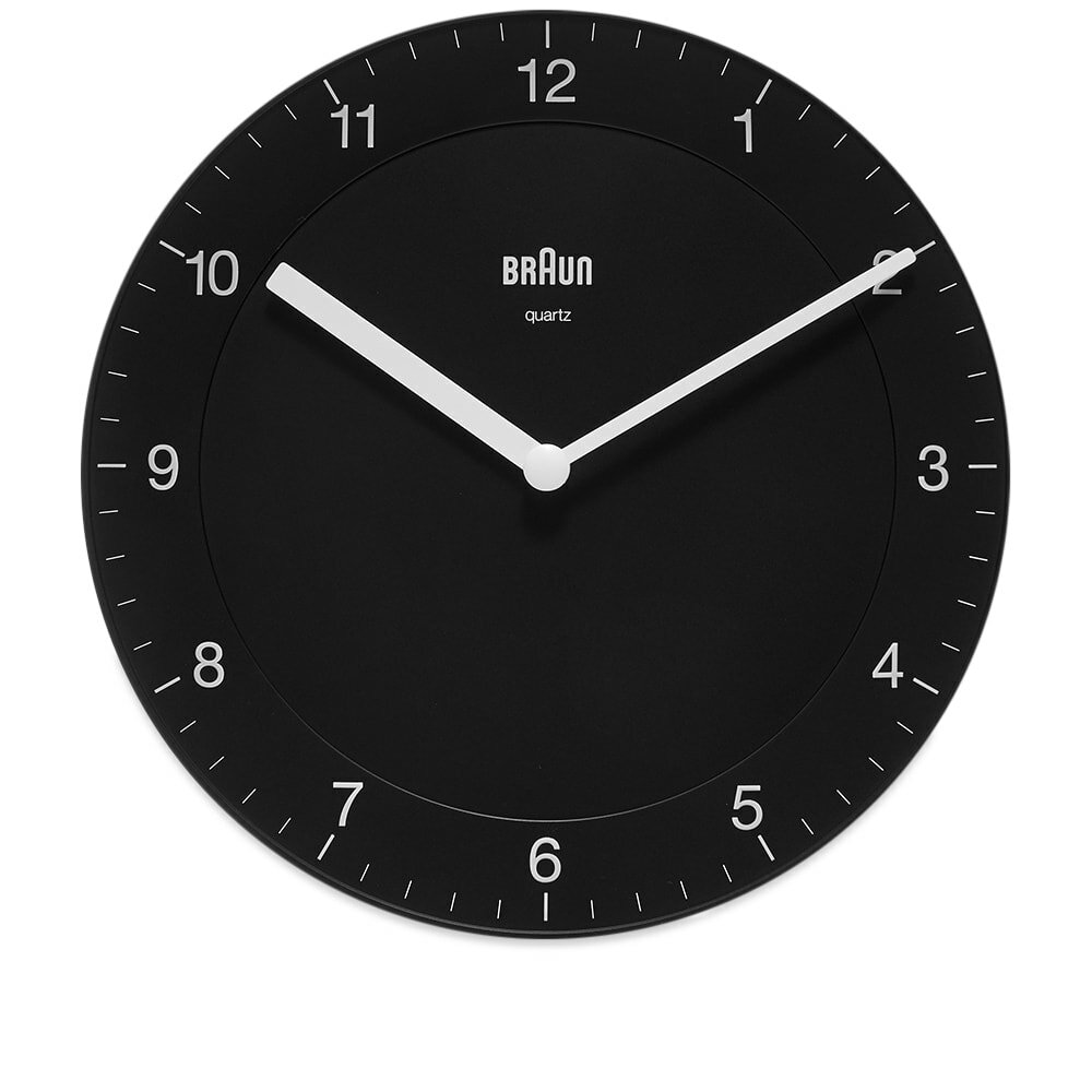 Braun BC06 Wall Clock in Black Braun