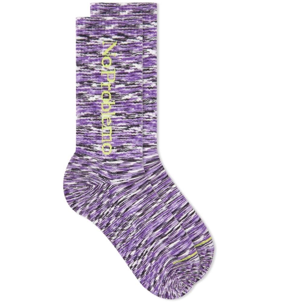 Aries Women's No Problemo Space Dye Socks in Purple ARIES