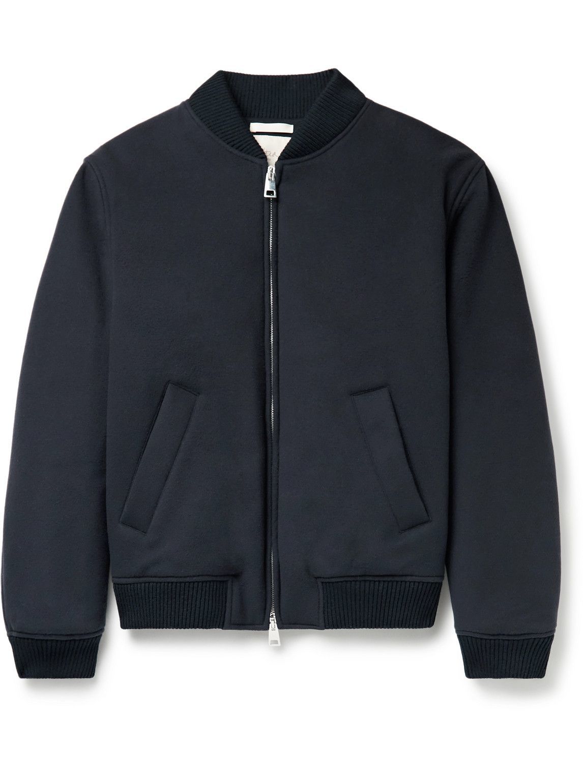 Altea - Virgin Wool-Blend Bomber Jacket - Blue Altea