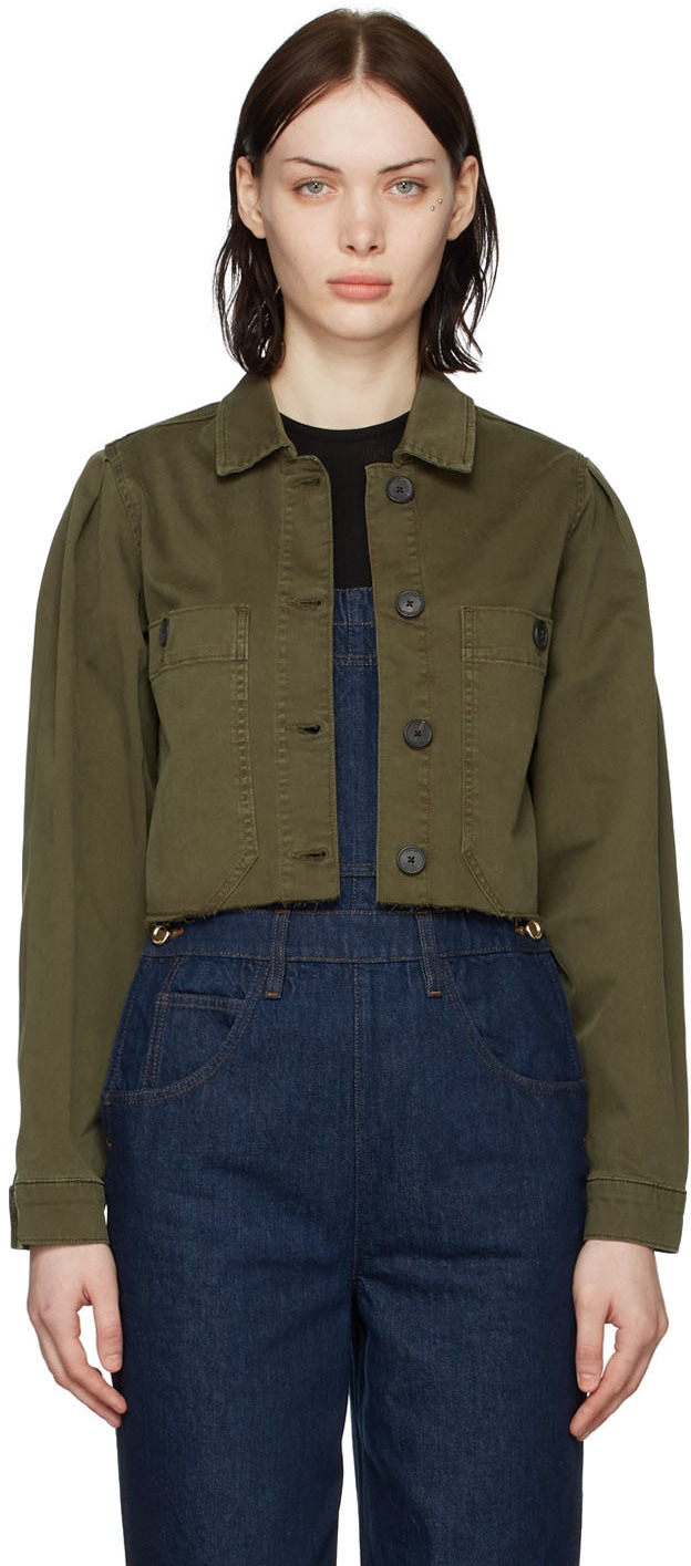 Frame Khaki Denim Jacket Frame Denim