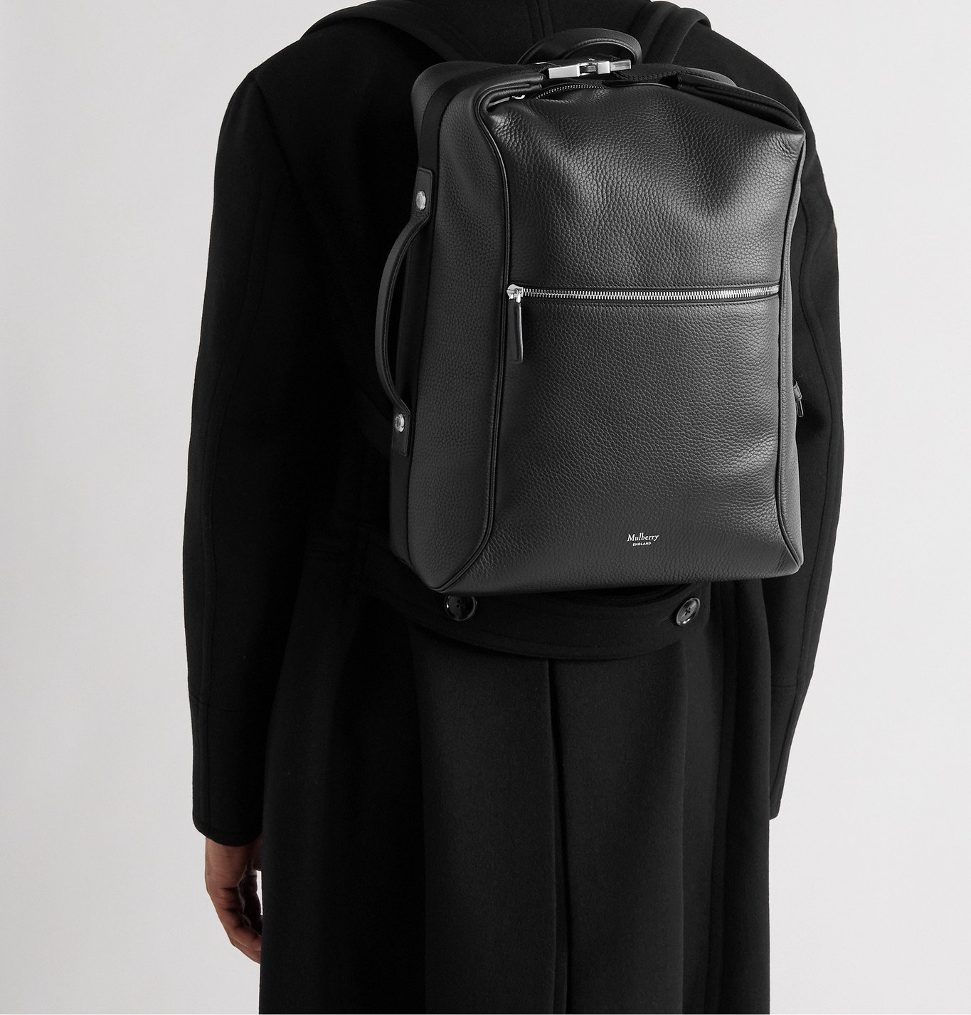 MULBERRY - Urban Full-Grain Leather Backpack - Black Mulberry