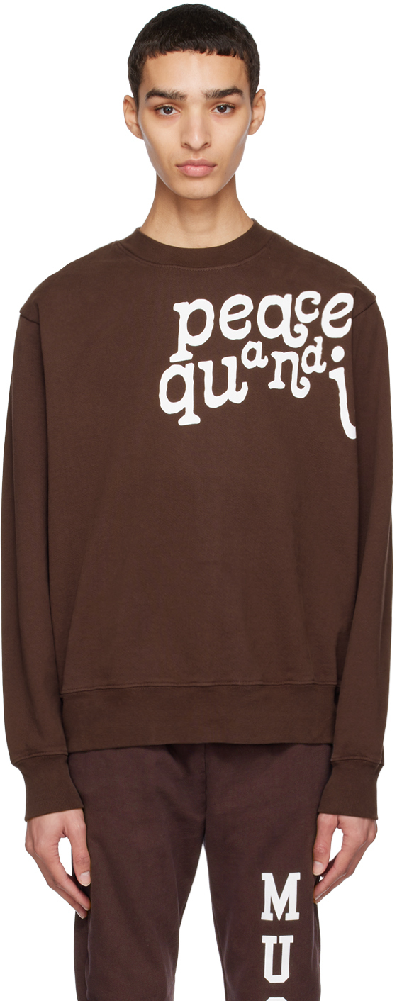 Museum of Peace & Quiet Brown Etched Sweatshirt Museum of Peace and Quiet
