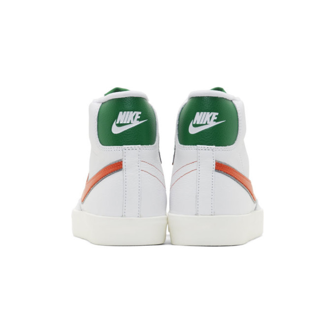 Nike White and Green Stranger Things Edition Blazer QS HH Sneakers Nike