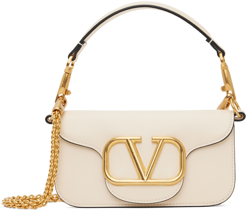 Valentino Garavani Off-White Small Locò Bag Valentino Garavani