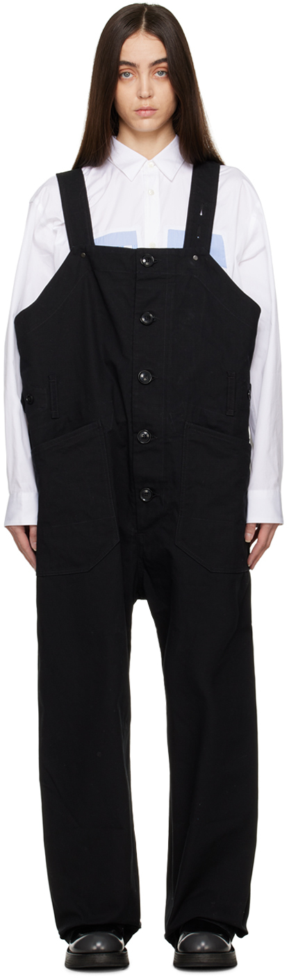 Engineered Garments Black Button Up Overalls Engineered Garments