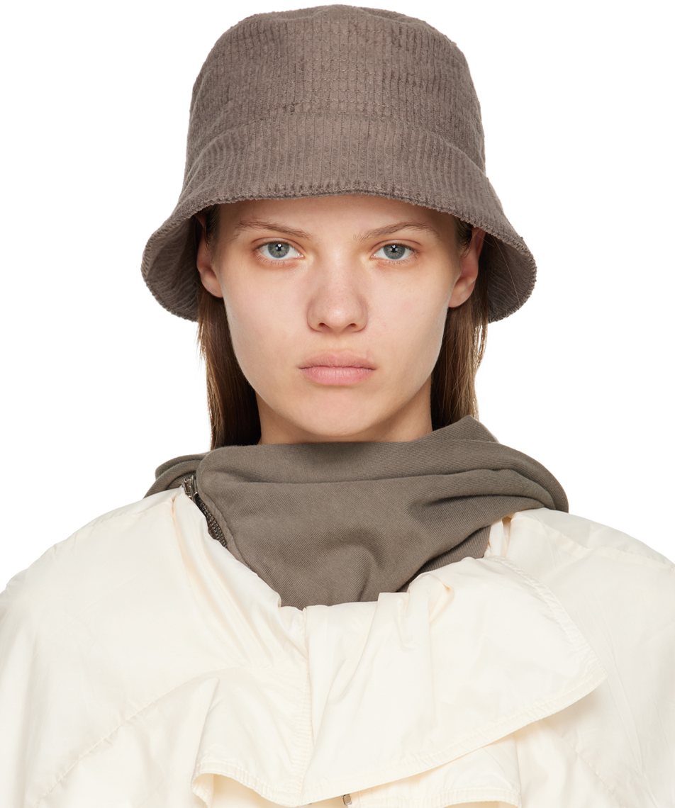 Rick Owens Drkshdw Gray Gilligan Bucket Hat Rick Owens Drkshdw