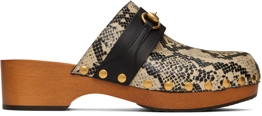 Gucci Beige Horsebit Clogs Gucci