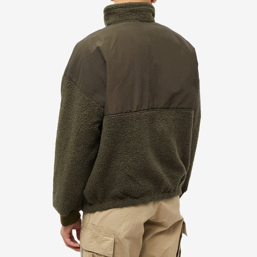 Nanamica Men's Vintage Wool Fleece Jacket in Sage Green Nanamica