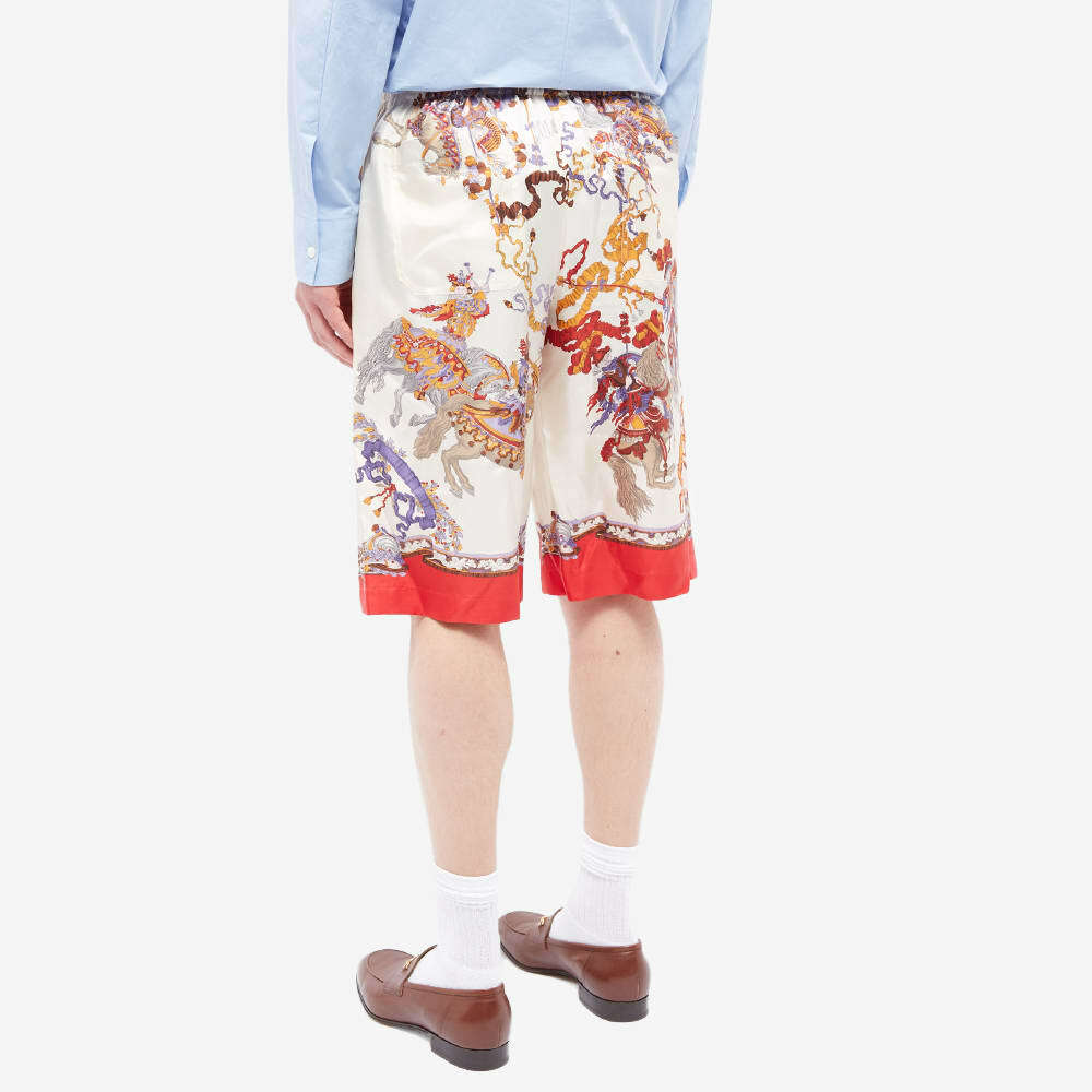 Gucci Men's Patterned Short in Ivory/Red Gucci