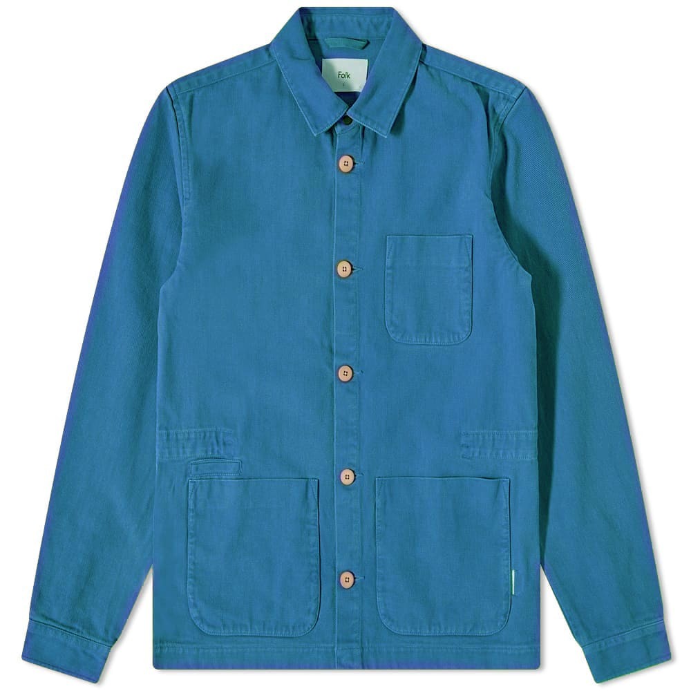 Folk Men's Assembly Jacket in Dark Cyan Folk