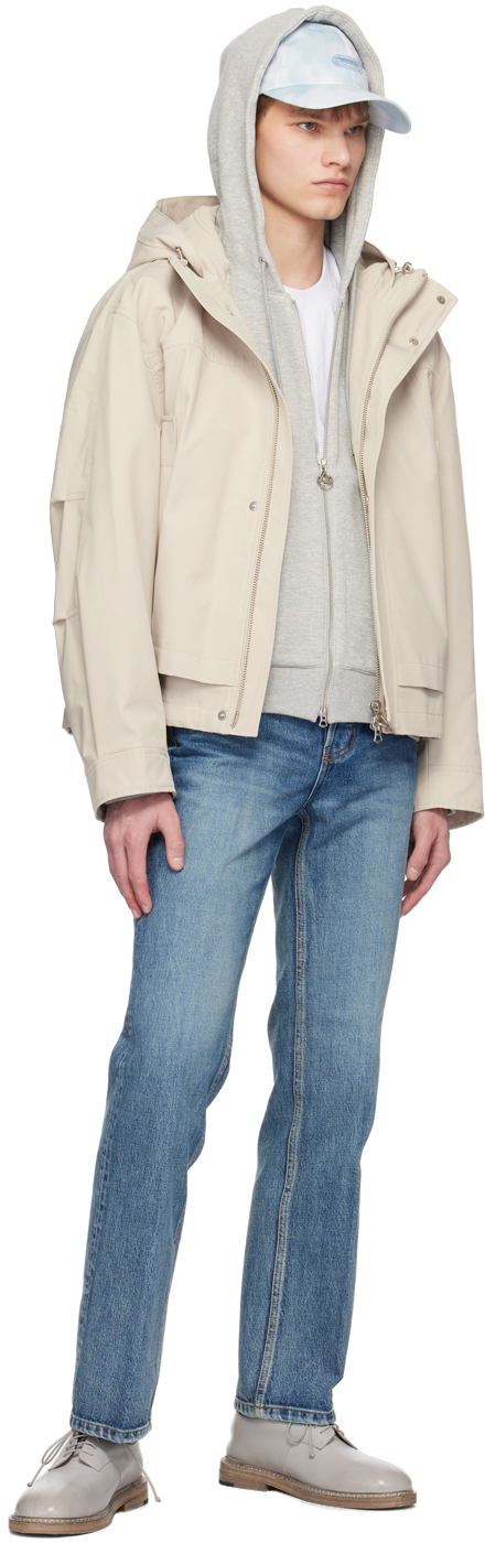 Solid Homme Beige Cropped Jacket Solid Homme