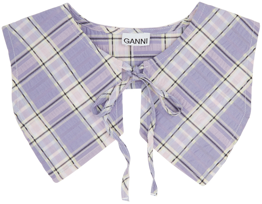 GANNI Purple Detached Collar GANNI