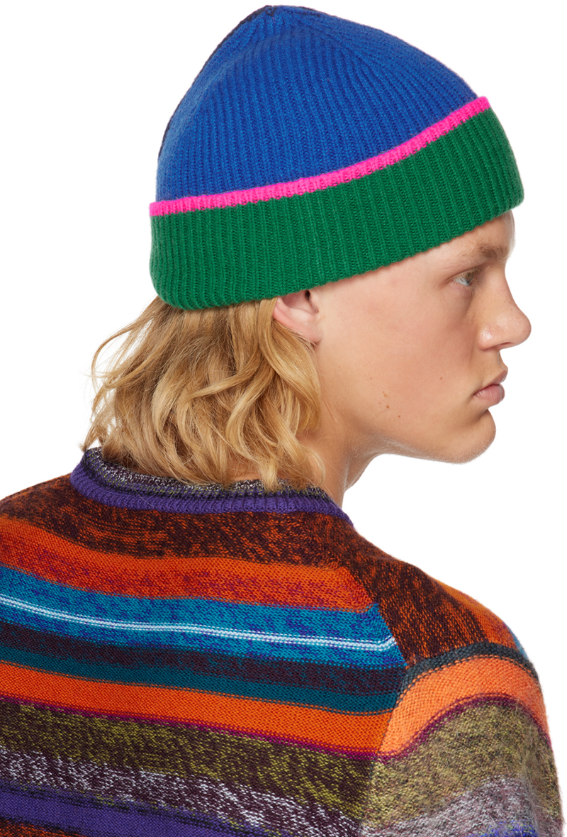 Paul Smith Multicolor Half & Half Beanie Paul Smith