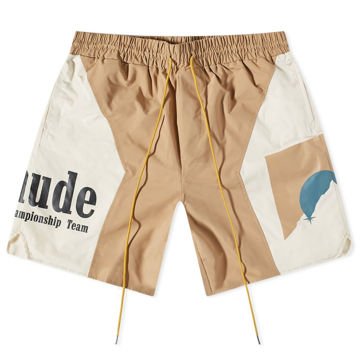 Rhude Men's Senna Flight Short in Tan/Cream Rhude