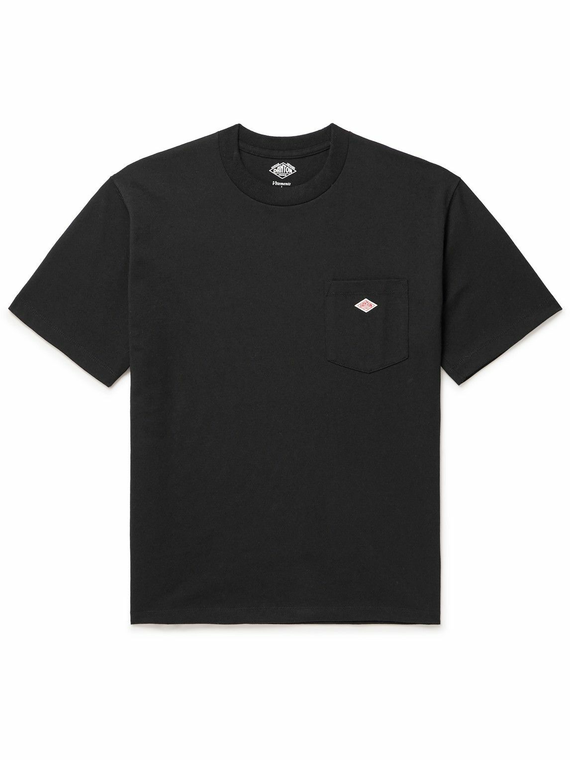 Danton - Logo-Appliquéd Cotton-Blend Jersey T-Shirt - Black Danton