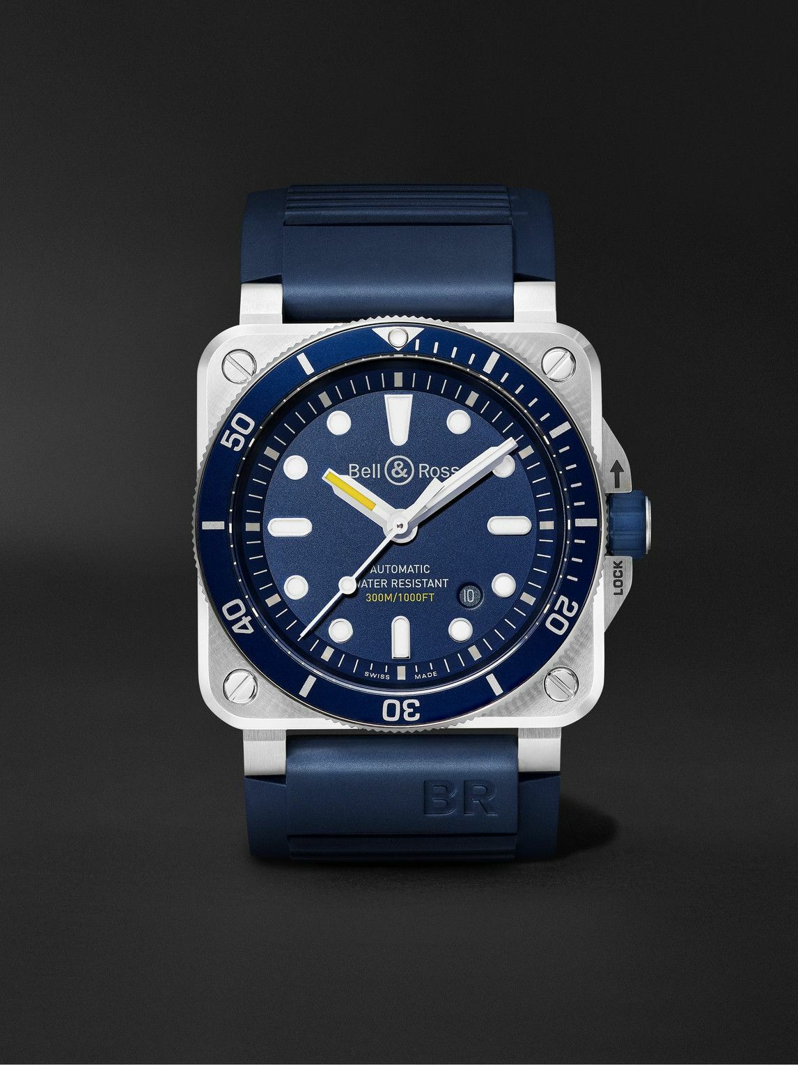 Bell & Ross - BR 03-92 Diver Blue Automatic 42mm Stainless Steel and ...