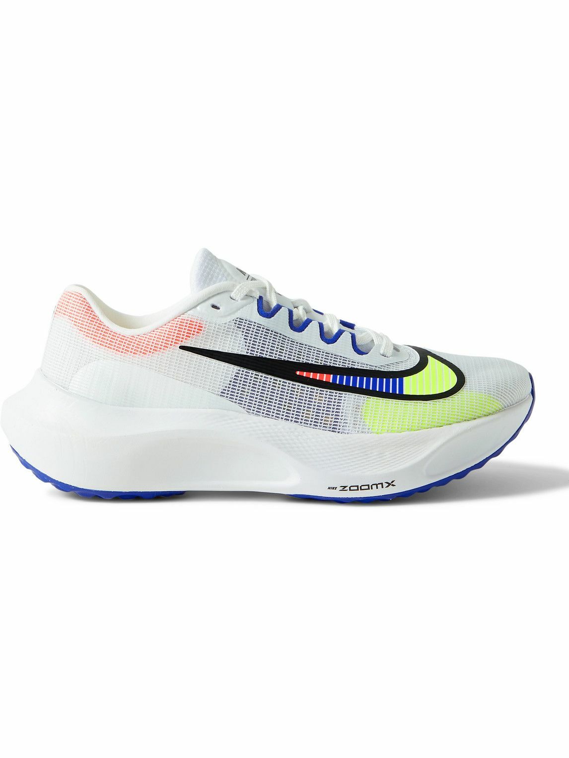 Nike Running - Zoom Fly 5 Premium Rubber-Trimmed Mesh Running Sneakers ...