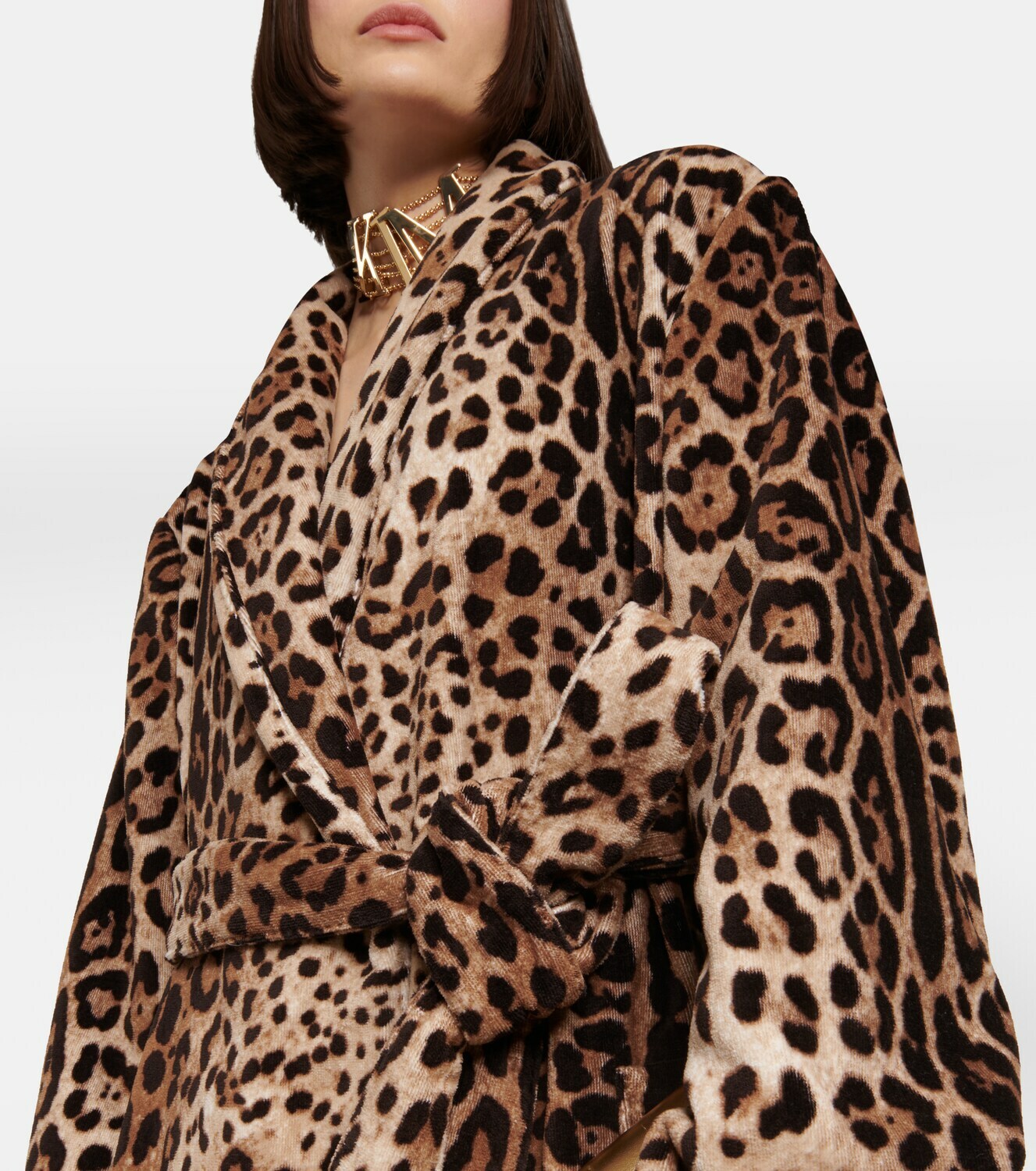 Dolce&Gabbana - x Kim leopard-print cape coat Dolce & Gabbana