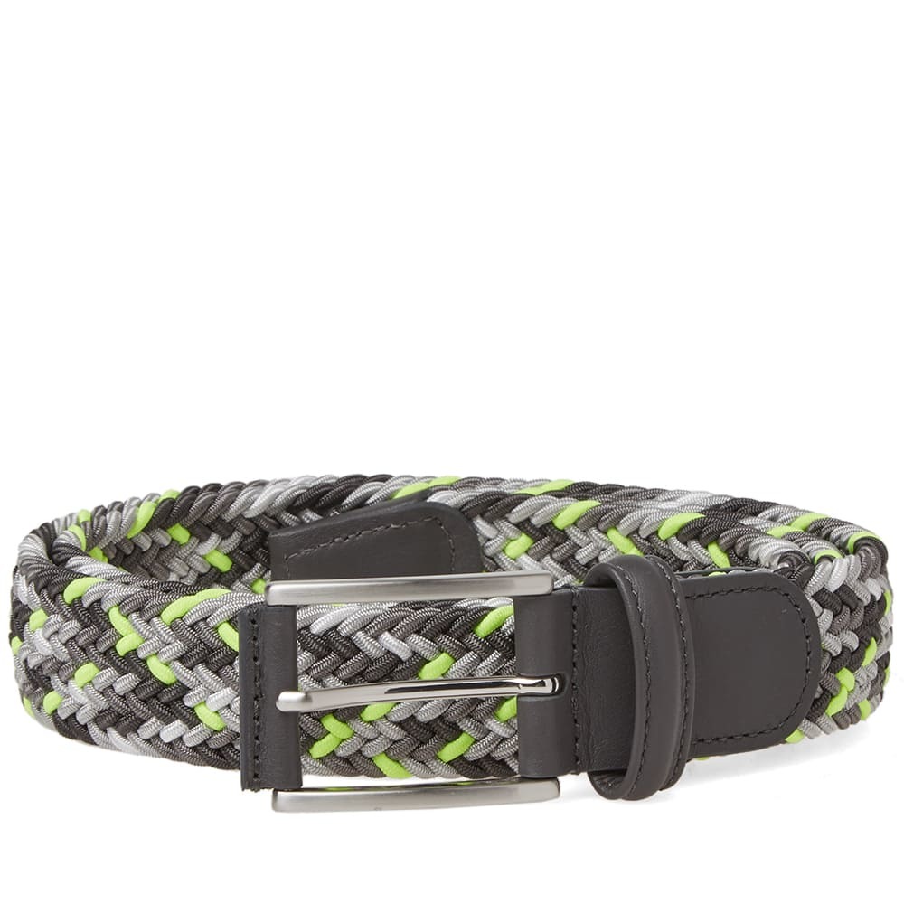 Anderson's Woven Textile Belt Black, Grey & Volt Anderson's