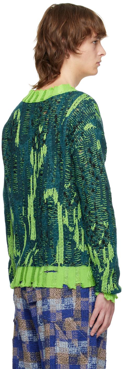 Andersson Bell Blue & Green Theydon Spider Sweater Andersson Bell