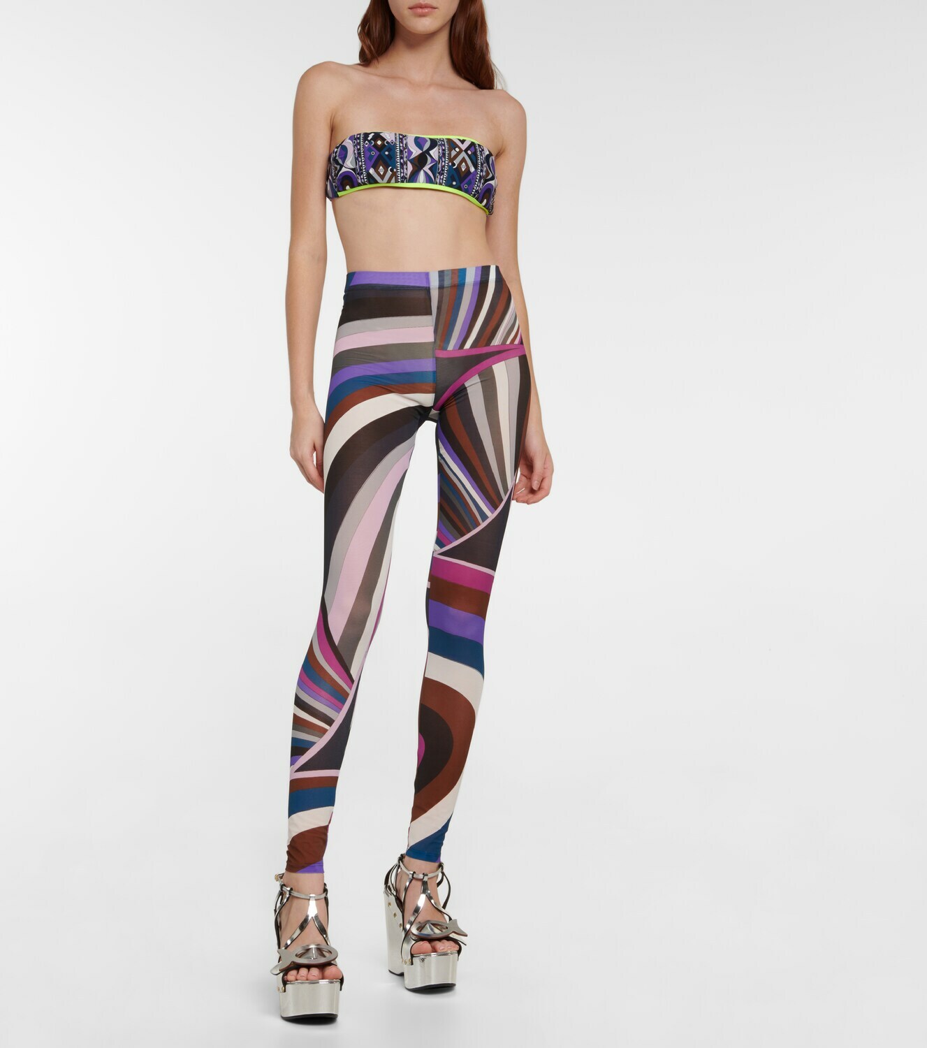 Pucci - Printed mesh leggings Emilio Pucci