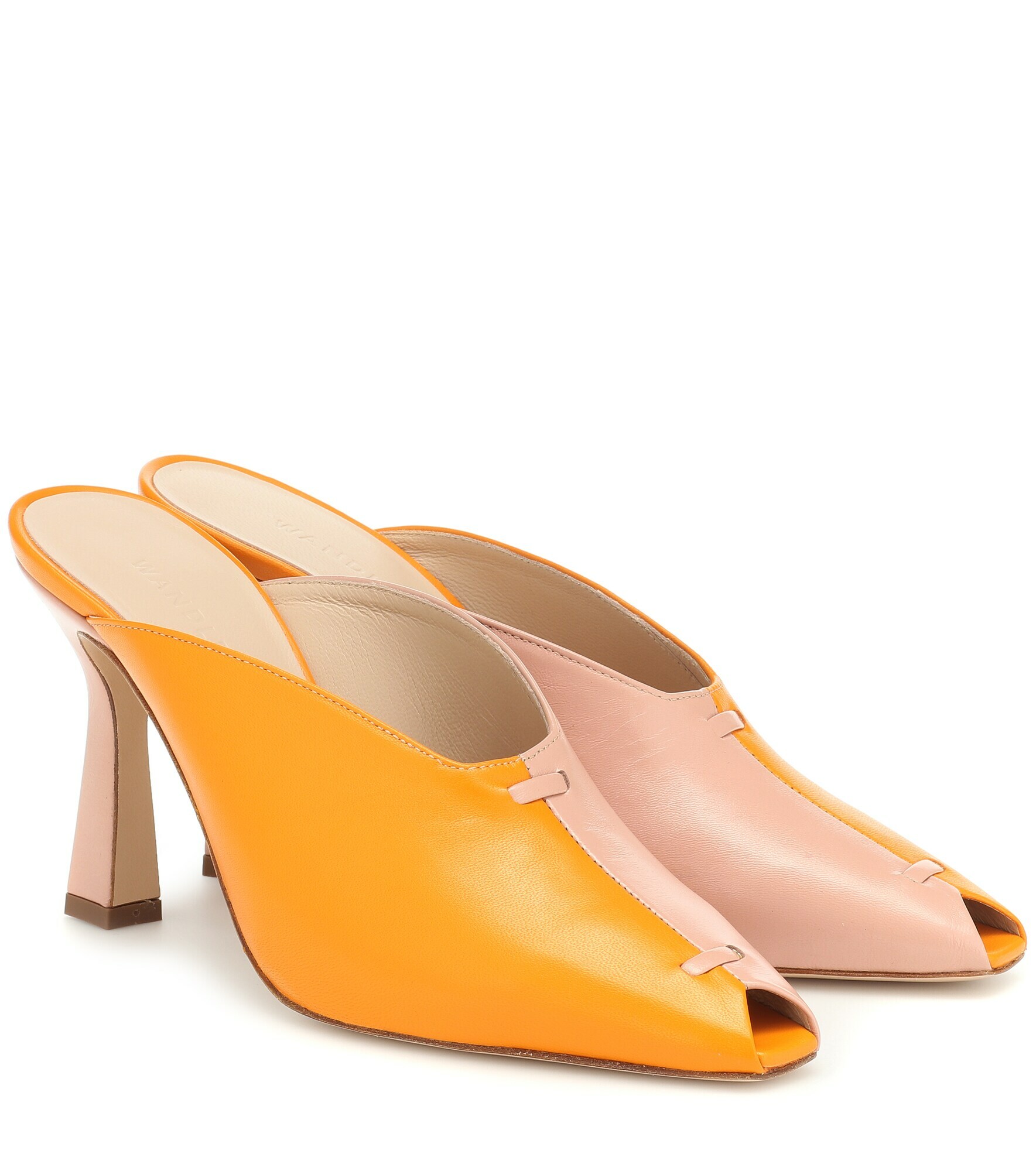 Wandler - Niva two-tone leather mules Wandler