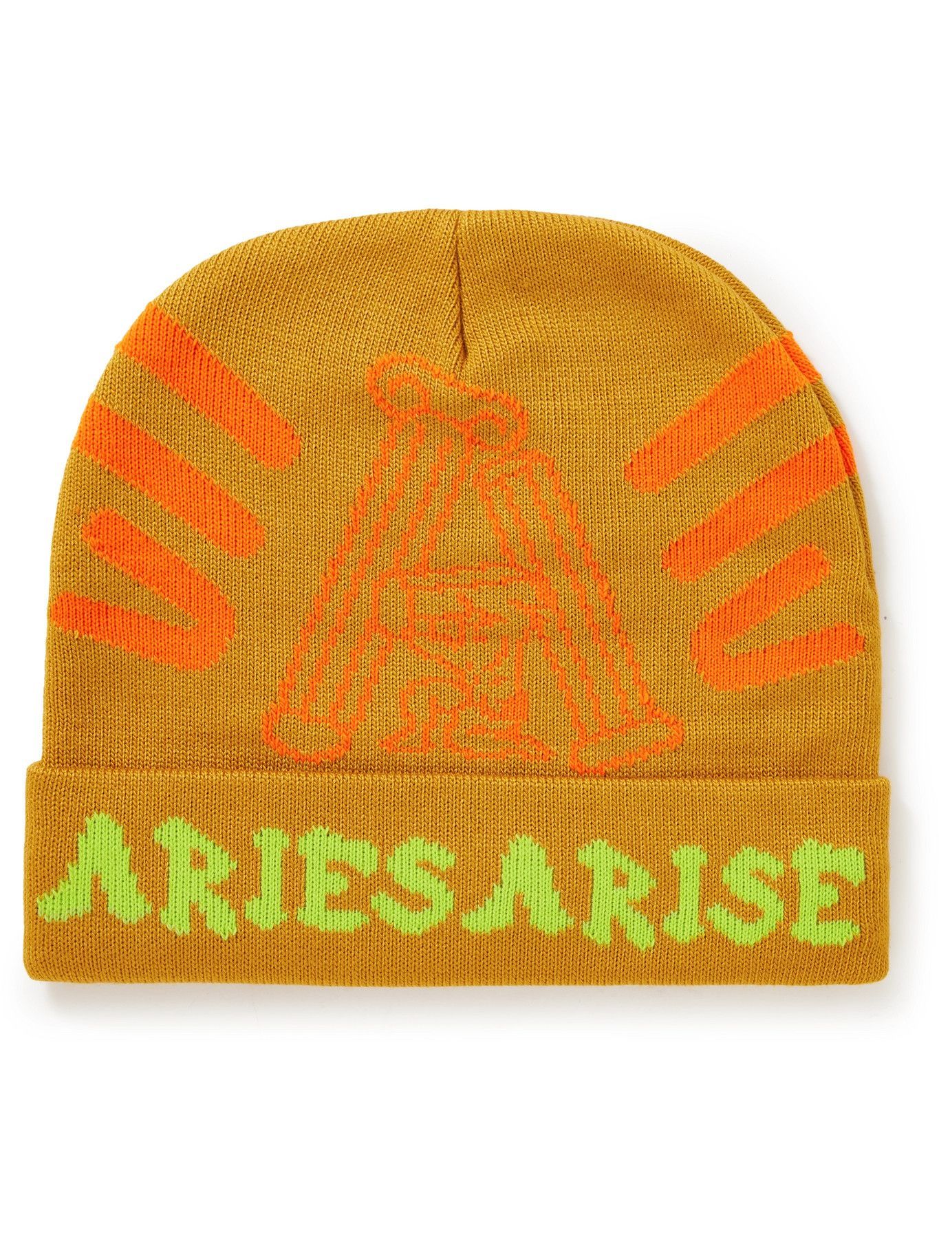Aries - Column Jacquard-Knit Beanie ARIES