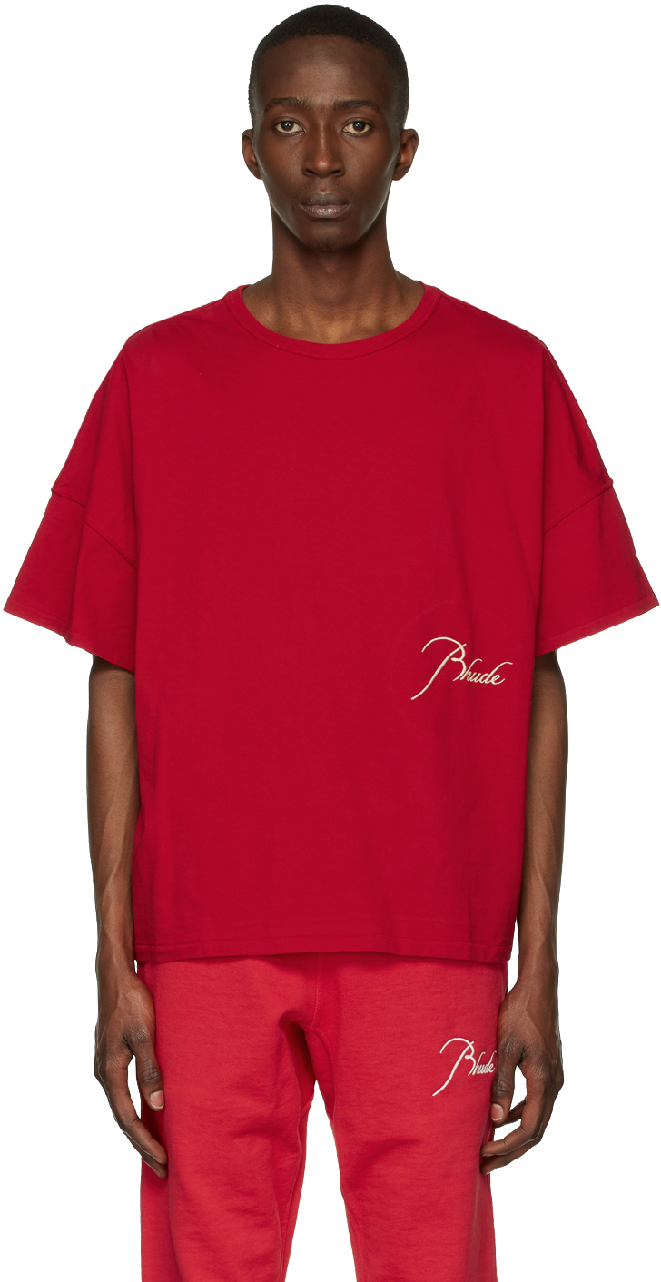 Rhude Red Reverse T-Shirt Rhude
