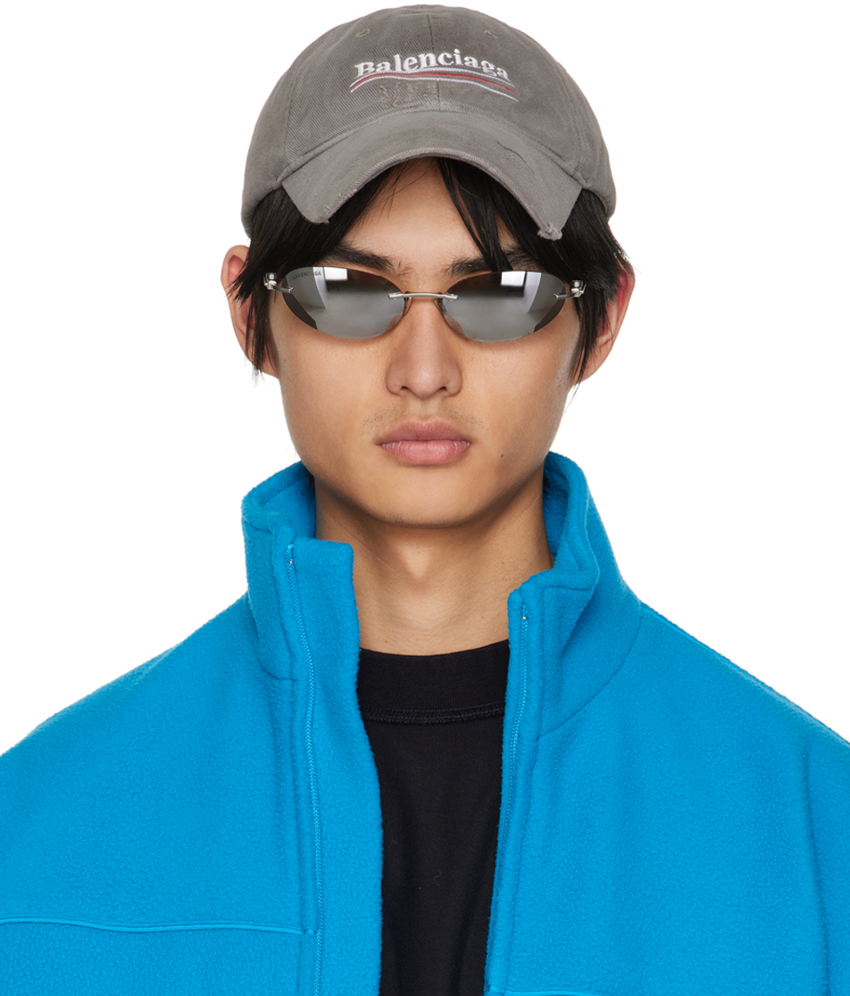 Balenciaga Gray Political Campaign Cap Balenciaga