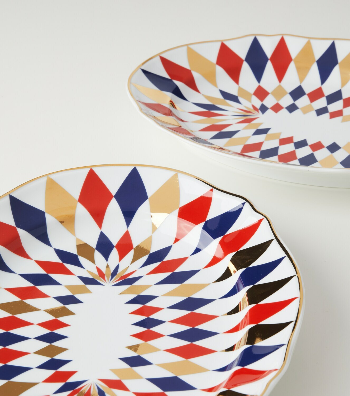 Bitossi - Set of 2 oval platters Bitossi Ceramiche