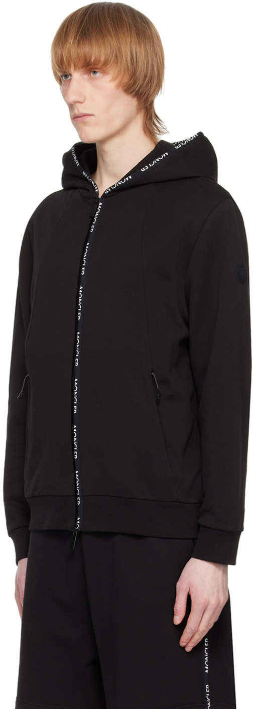 Moncler Black Zip-Up Hoodie Moncler