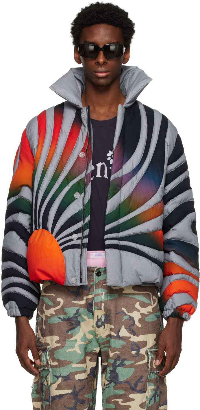ERL Multicolor Sunset Down Jacket ERL