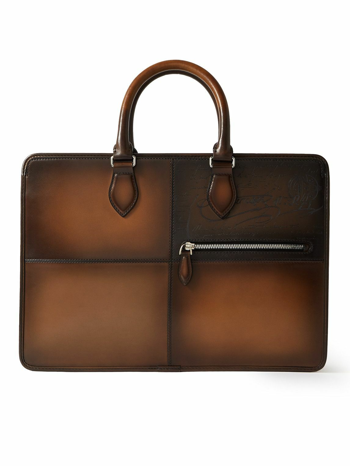 Berluti - Jour Scritto Panelled Venezia Leather Briefcase Berluti