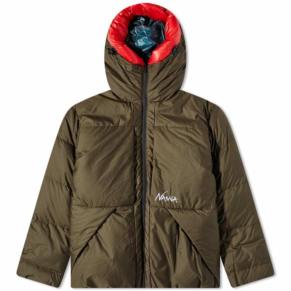 Nanga Men's Northern Lights Down Jacket in Khaki Nanga