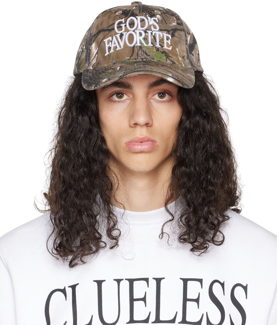 Praying Brown 'God's Favorite' Real Tree Cap Praying