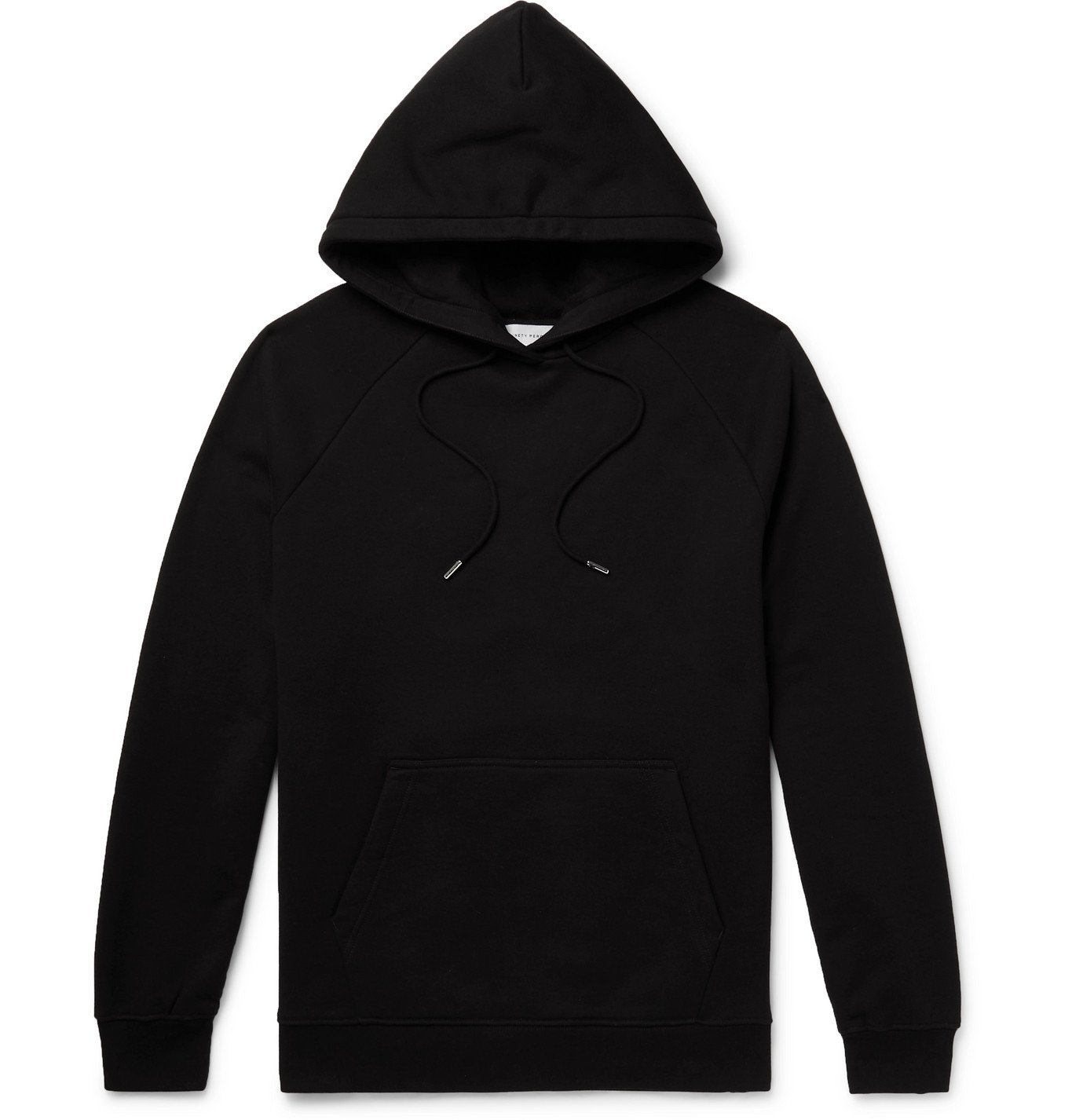 Ninety Percent - Loopback Organic Cotton-Jersey Hoodie - Black Ninety ...