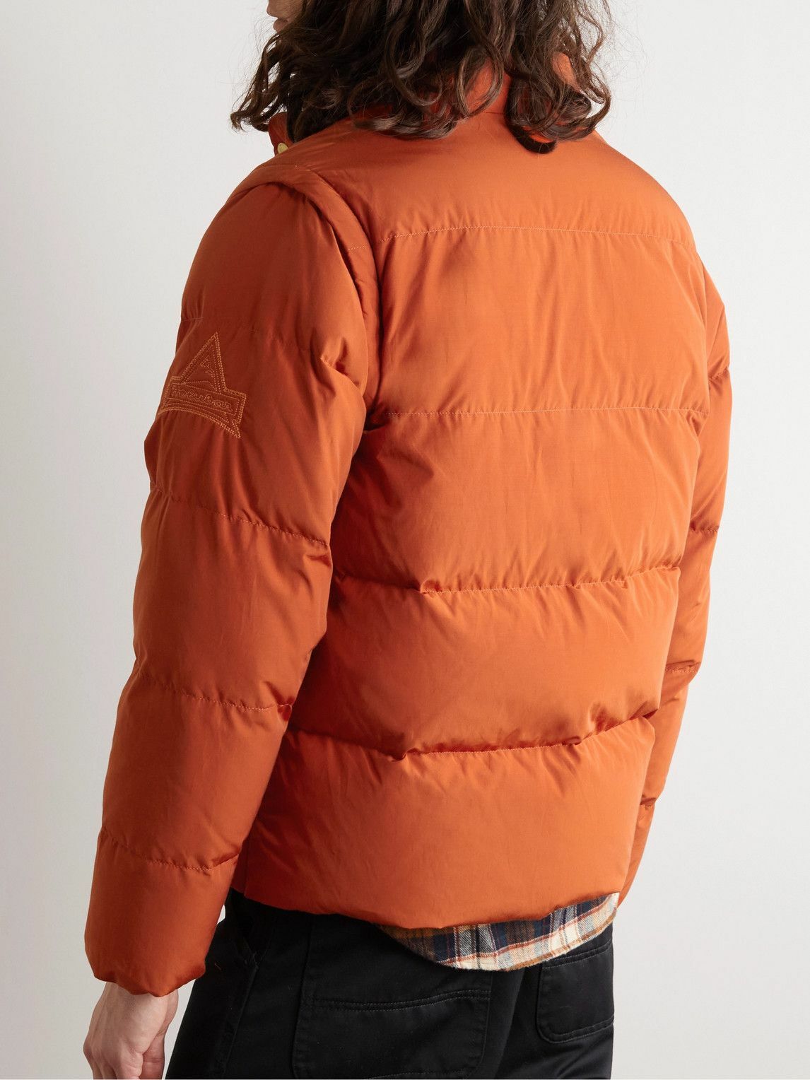 Holubar - Convertible Quilted Padded Shell Down Jacket - Orange Holubar