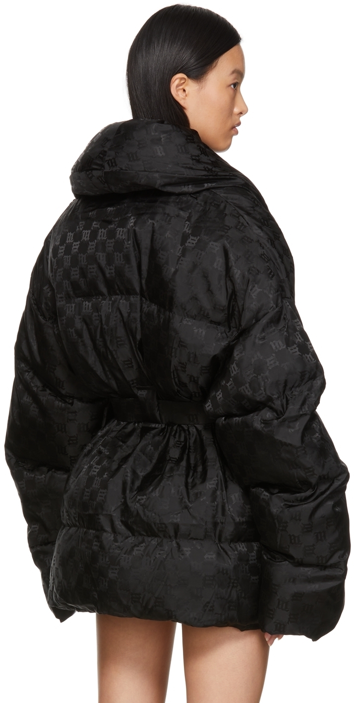 MISBHV Black Moscow Monogram Puffer Jacket MISBHV