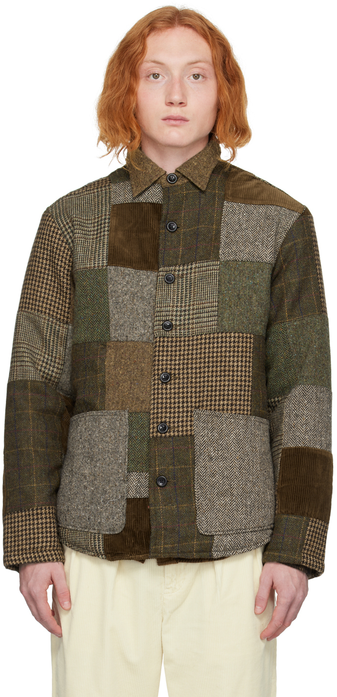 RRL Brown & Khaki Patchwork Jacket RRL